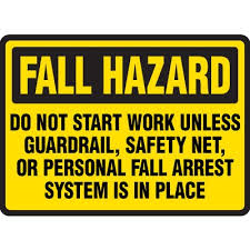 fall-hazard-sign - Philadelphia Construction Law Blog
